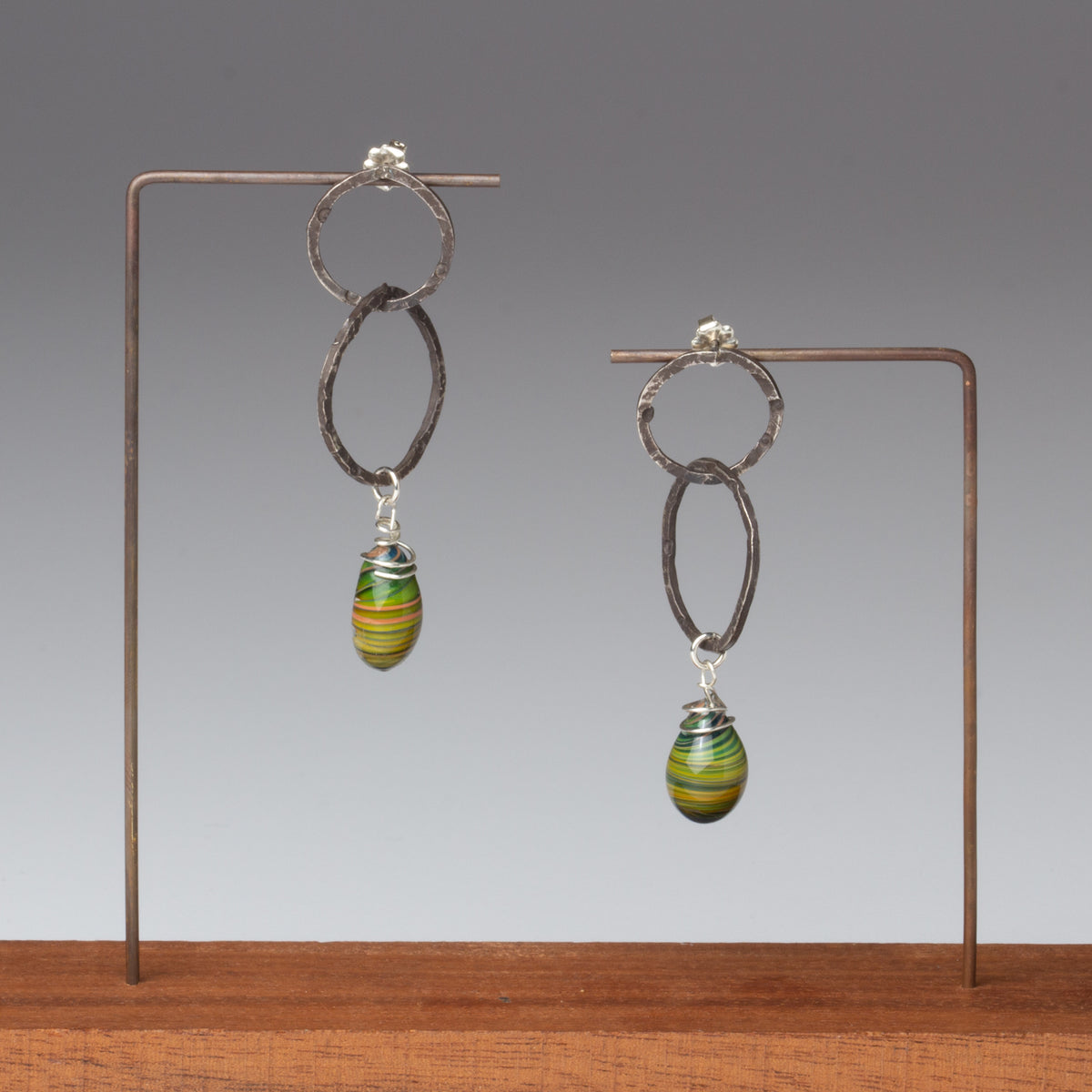Textured Dangly Hoops – Danaca Design Gallery