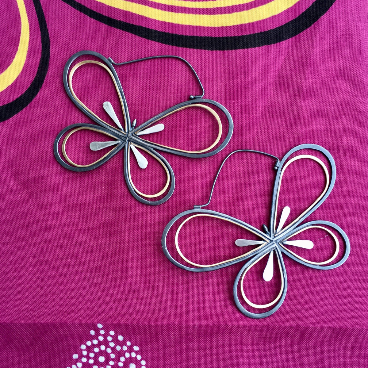 Big Hopeful Butterfly Hoops – Danaca Design Gallery